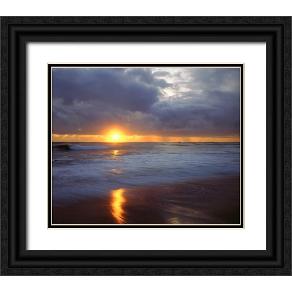 Talbot Frank, Christopher 14x12 Black Ornate Wood Framed with Double ...