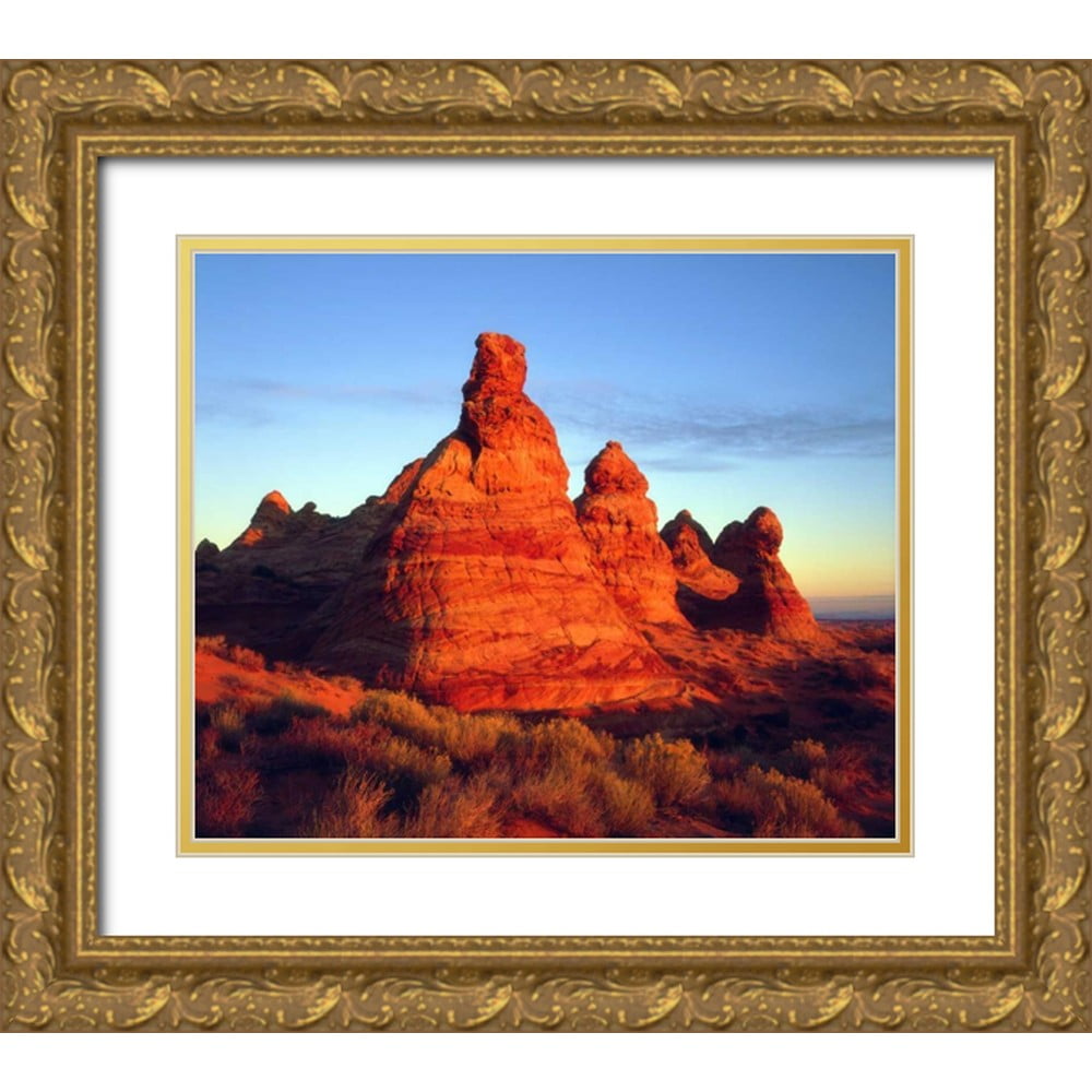 Talbot Frank, Christopher 14x12 Gold Ornate Wood Framed with Double ...