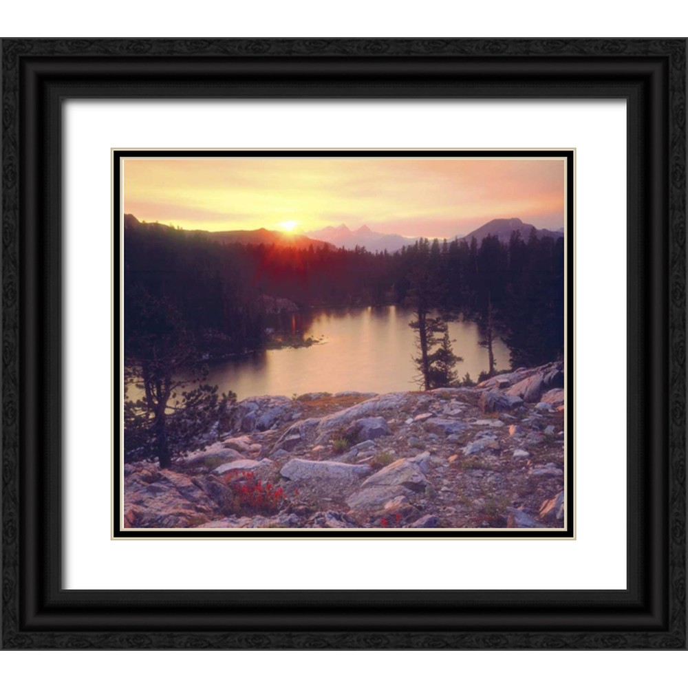 Talbot Frank, Christopher 23x20 Black Ornate Wood Framed with Double ...