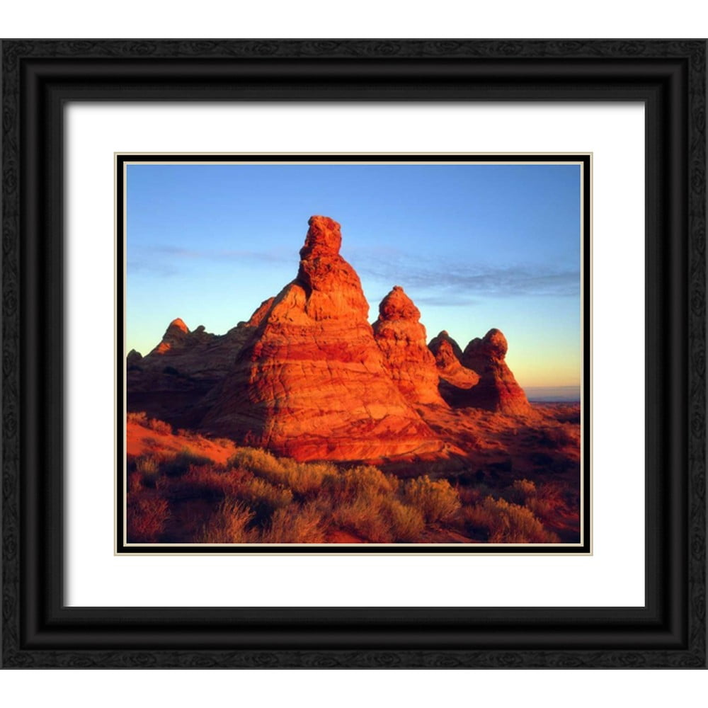 Talbot Frank, Christopher 30x26 Black Ornate Wood Framed with Double Matting Museum Art Print ...