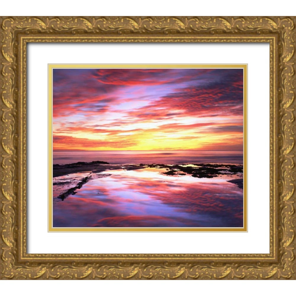 Talbot Frank, Christopher 30x26 Gold Ornate Wood Framed with Double ...