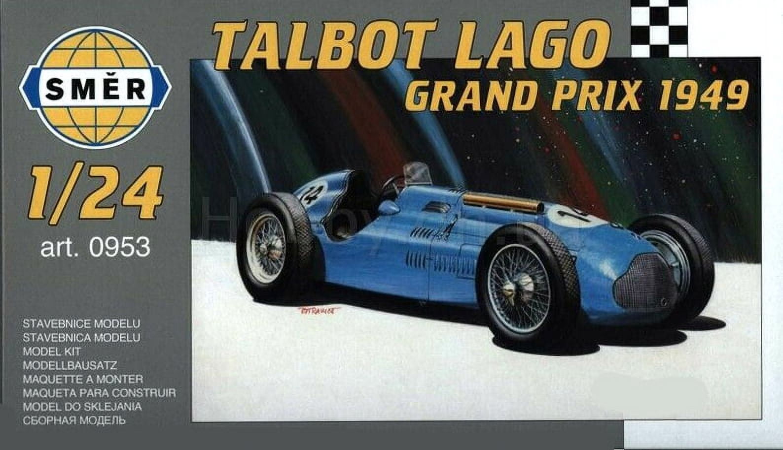 Talbot Lago Grand Prix 1949 race car (1/24 plastic model kit) - Walmart.com