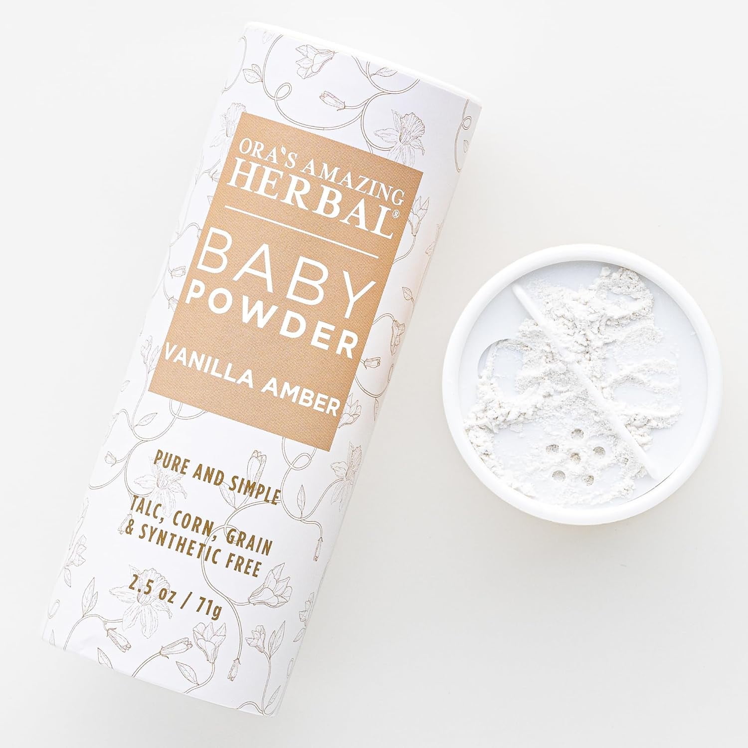 Ora's Amazing Herbal Talc Free Baby Powder, Fragrance Body, Real ...