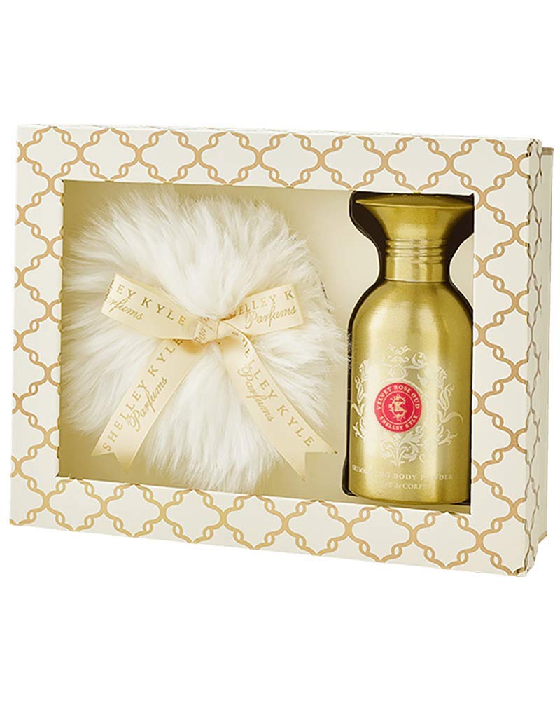 Talc Free Shelley Kyle Velvet Rose Oud Shimmer Powder Gift Box Set, 48 ...