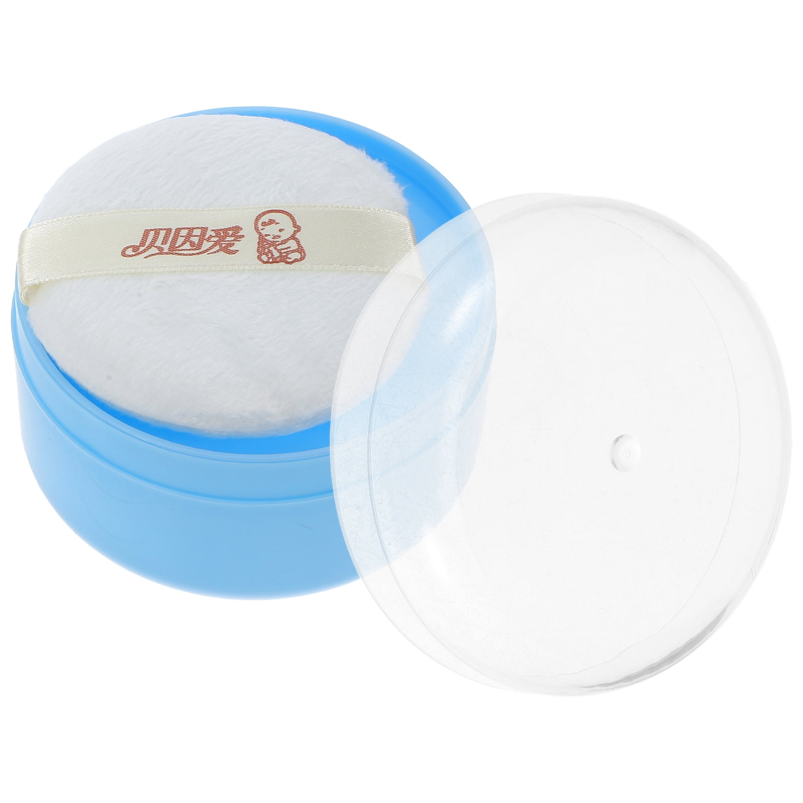 Talcum Powder Puff Box Empty Body Powder Container with Thicken Powder ...