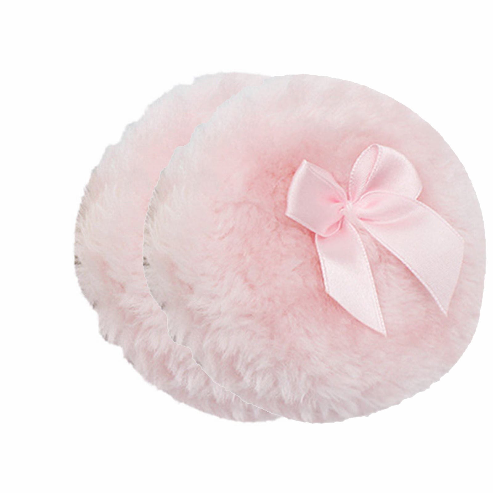 Talcum Powder Powder Puff Super Soft Plush Bow Powder Puff Make up Pad ...