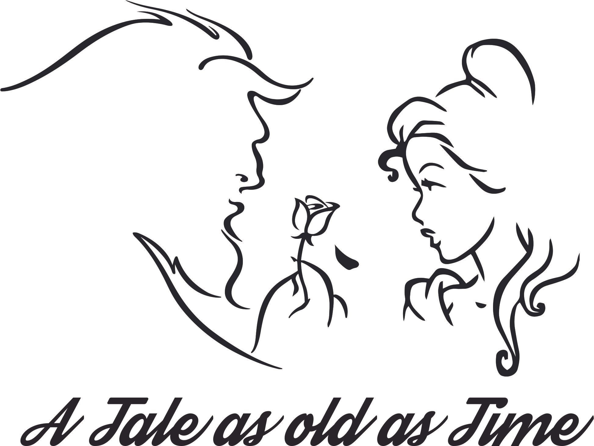 Tale As Old As Time Beauty and Beast Customized Wall Decal - Custom ...
