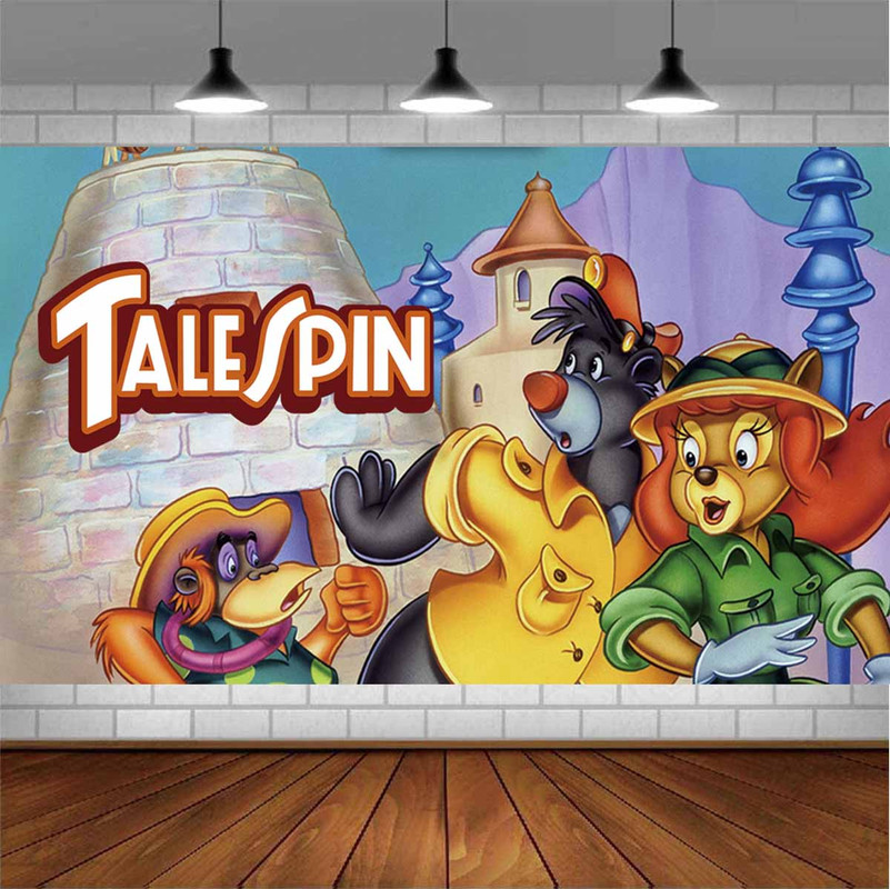 TaleSpin Backdrop Banner Party Supplies Poster Movie Theme Background ...