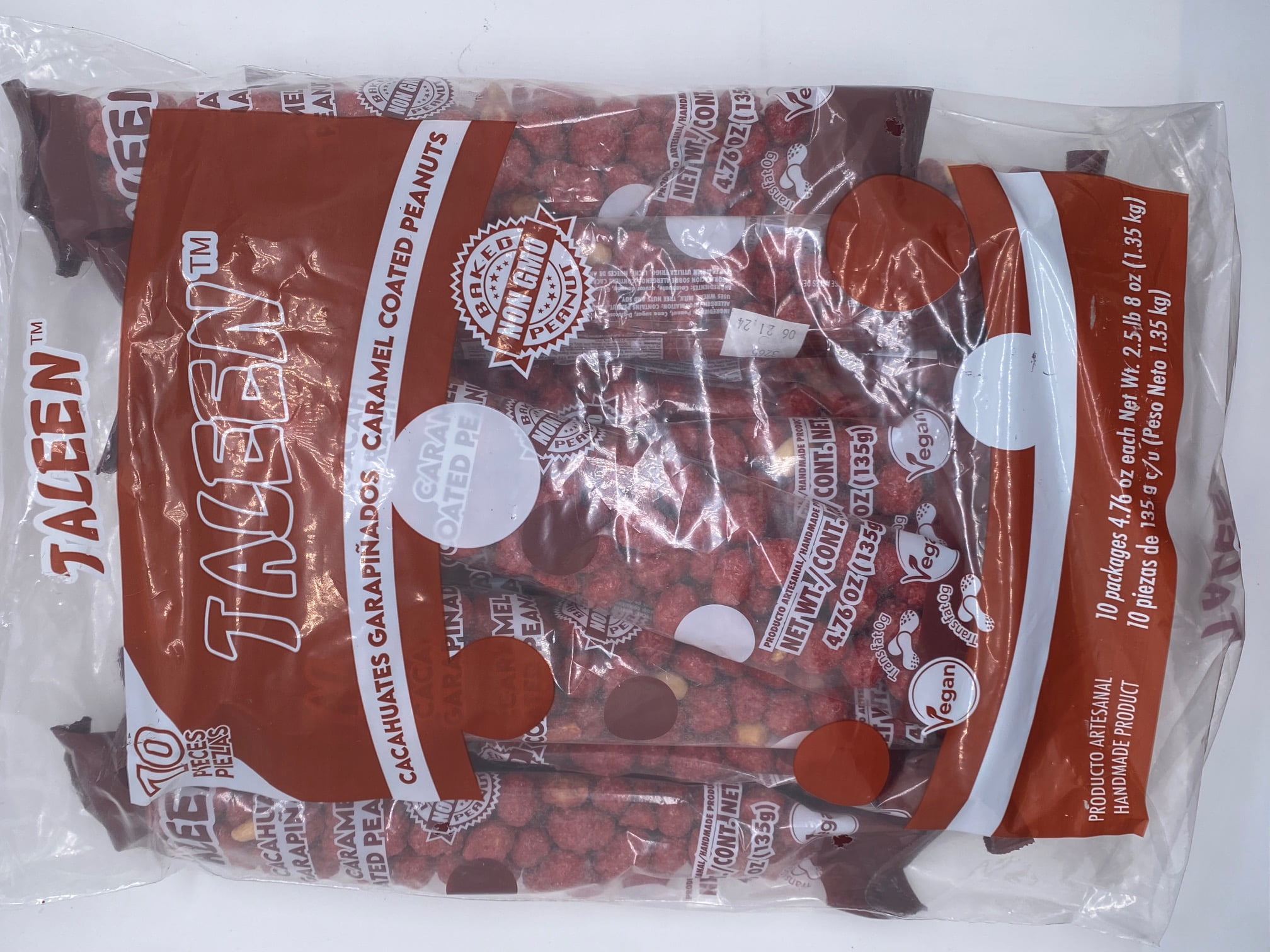 Taleen Caramel Coated Peanuts Grapainados 2.5lb 8oz bag 10 pcs ...