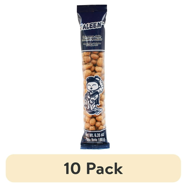 (10 pack) Taleen Japanese Style Roasted Edible Peanuts, 5.71 oz Bag ...