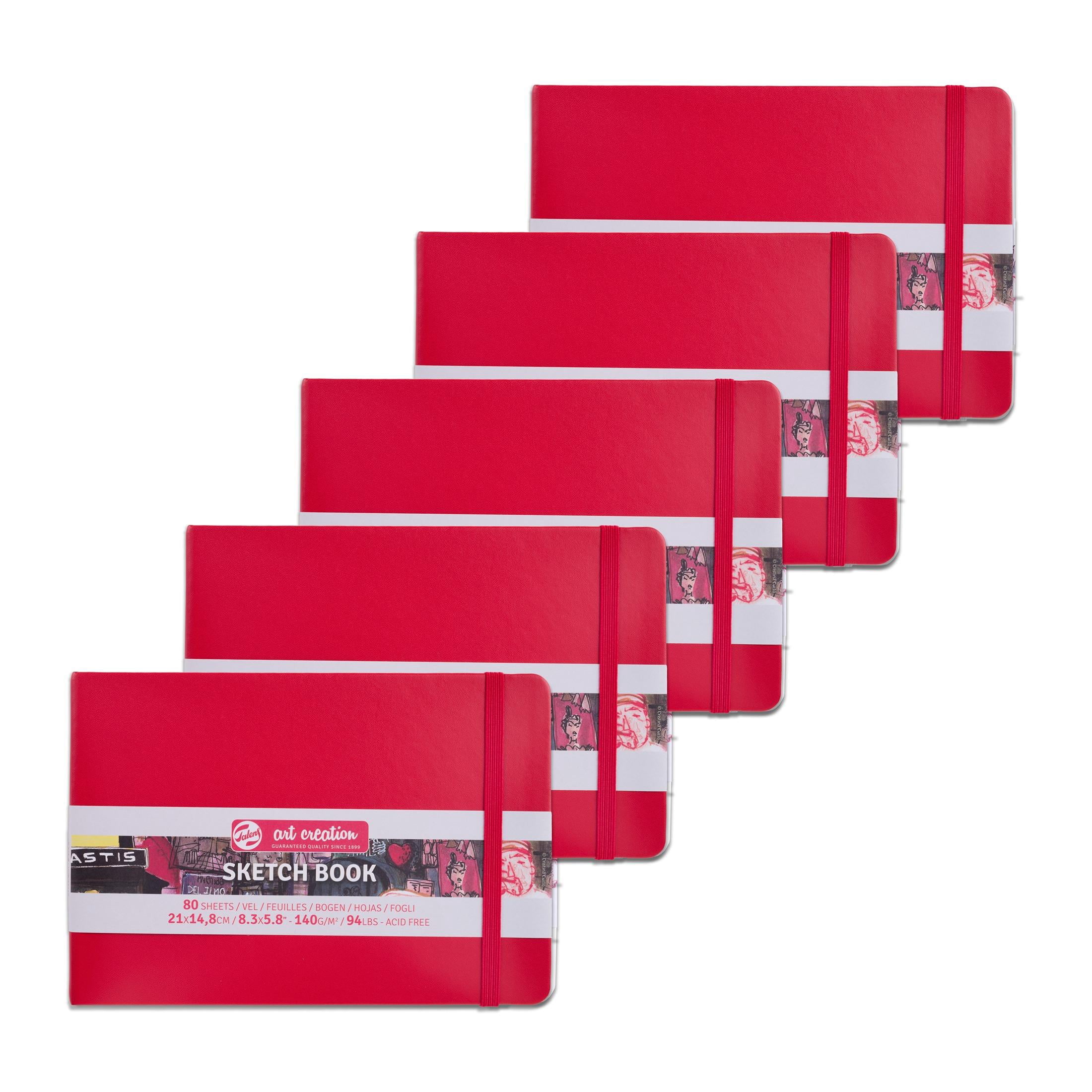 Talens Art Creation Sketchbook Red 14,8X21 cm, 140 Grams - 5 Pack ...