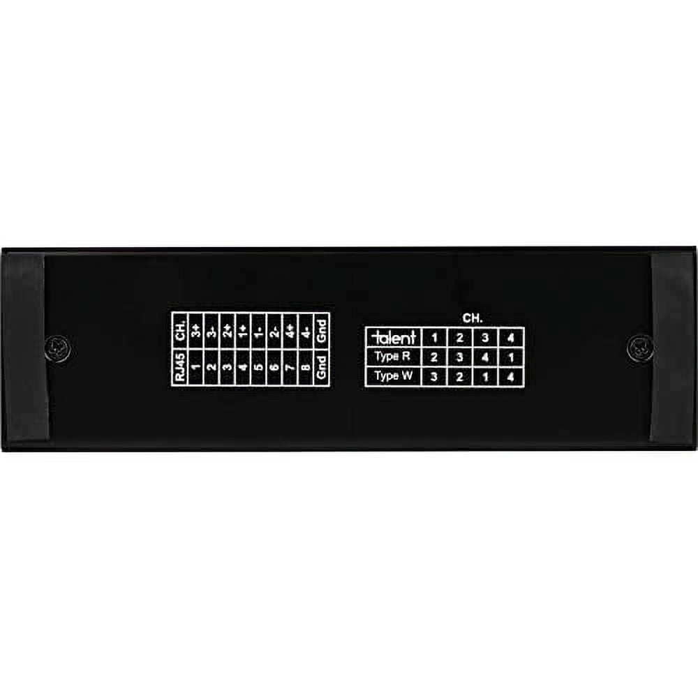 Talent K9-RX4 4 Channel Cat5 XLR Audio Snake Box - Walmart.com