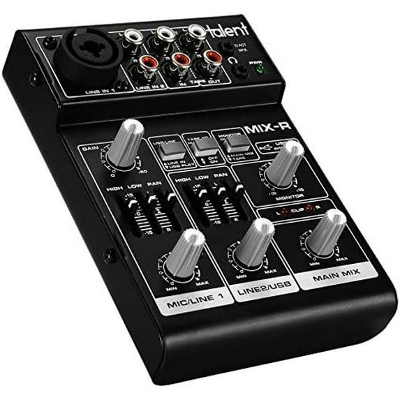Talent Mix-R 3-Channel 4-in 2-Bus Compact Portable Stereo Mixer with ...