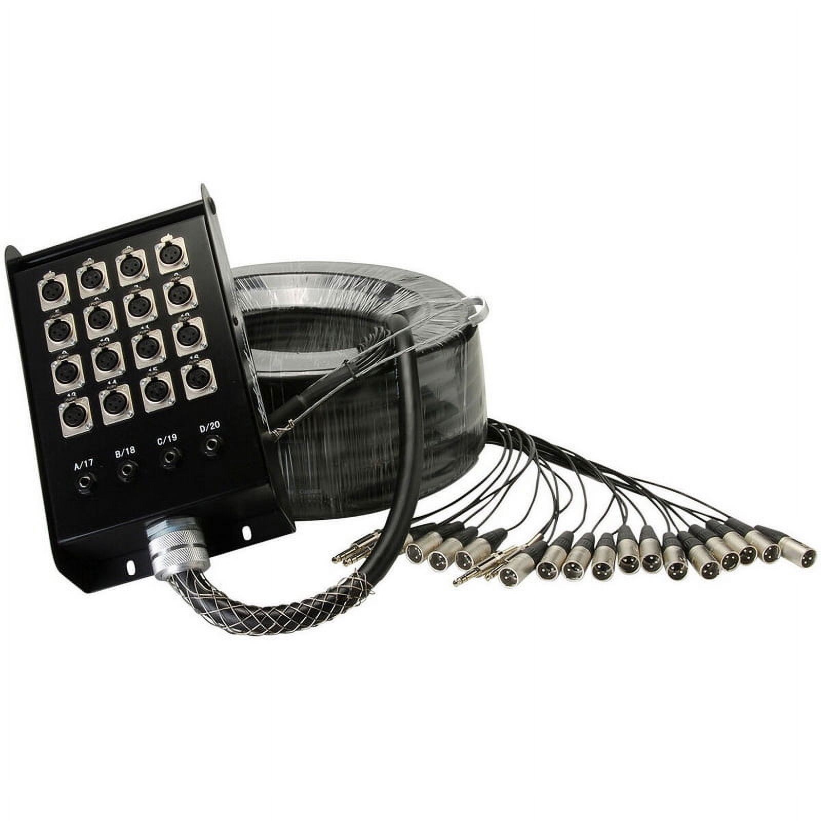 Talent SS164XQ150 Stage Snake 16x4 XLR Send TRS Return 150 ft ...