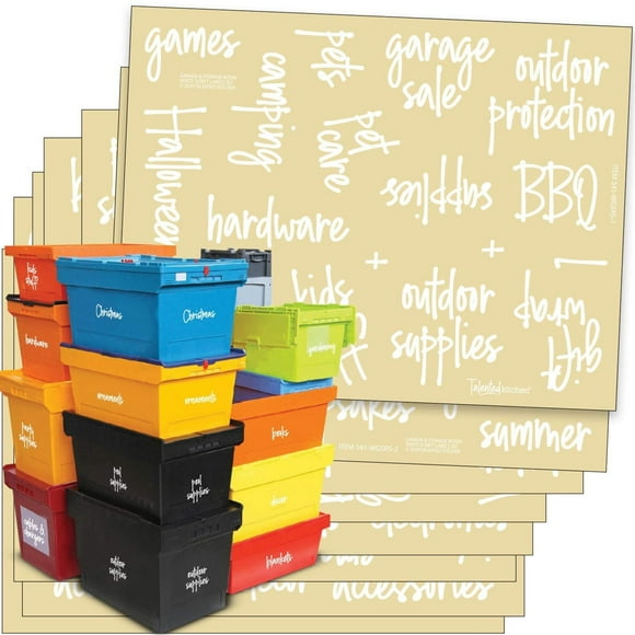 Storage Bin Labels