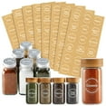 Talented Kitchen 144 Clear Round Labels for Spice Jars, Seasoning Rack ...