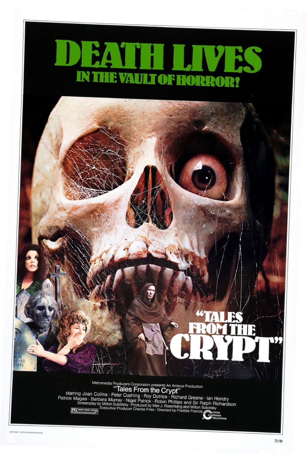 Tales From The Crypt Movie Poster 12x16 Print on Metal Sign 12in x 16in ...