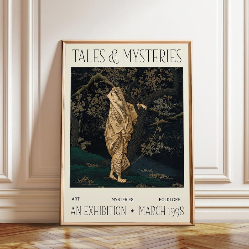 Tales And Mysteries Exhibition Poster - 1998 Folklore Wall Art ...