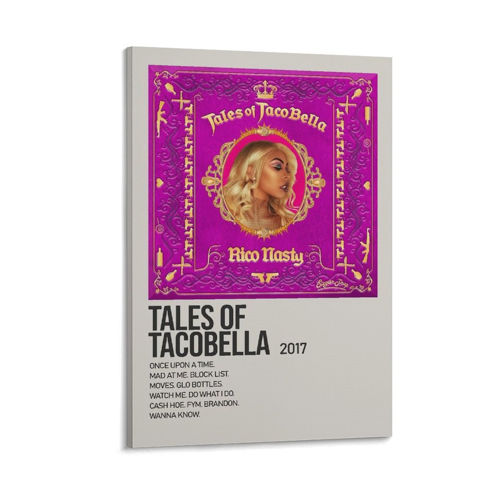Tales Of Tacobella Rico Nasty 2017 Print Canvas Poster Bedroom Decoration Landscape Office