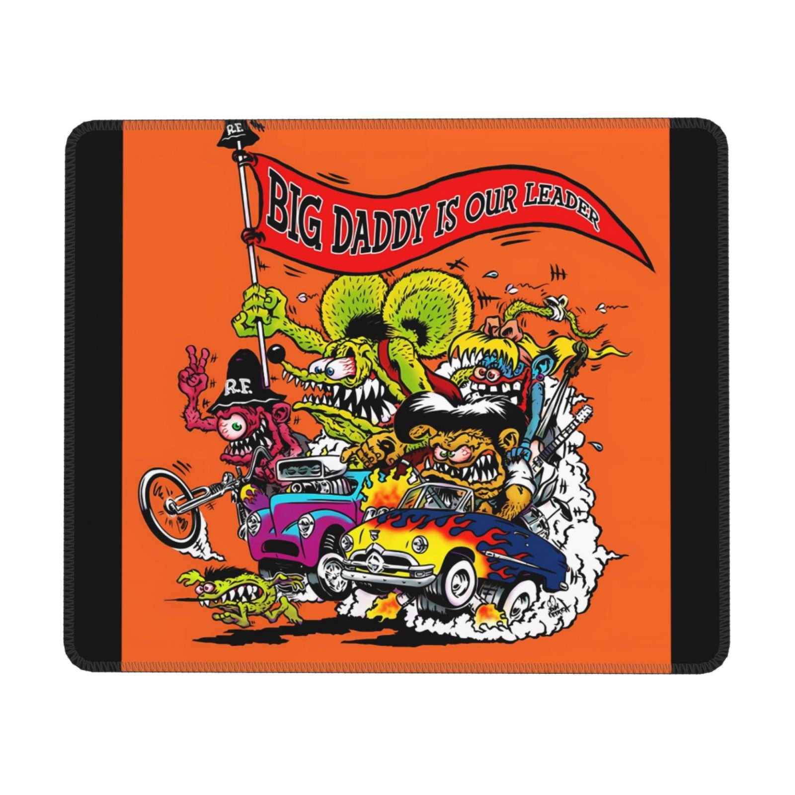 Tales Of The Rat Fink Mouse Pad Square Mouse Pad for Desk Soft Computer ...