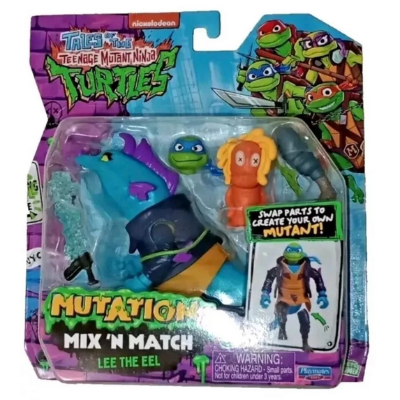 Tales of Time Ninja Turtles Mutations Mix N Match LEE THE EEL Figure ...