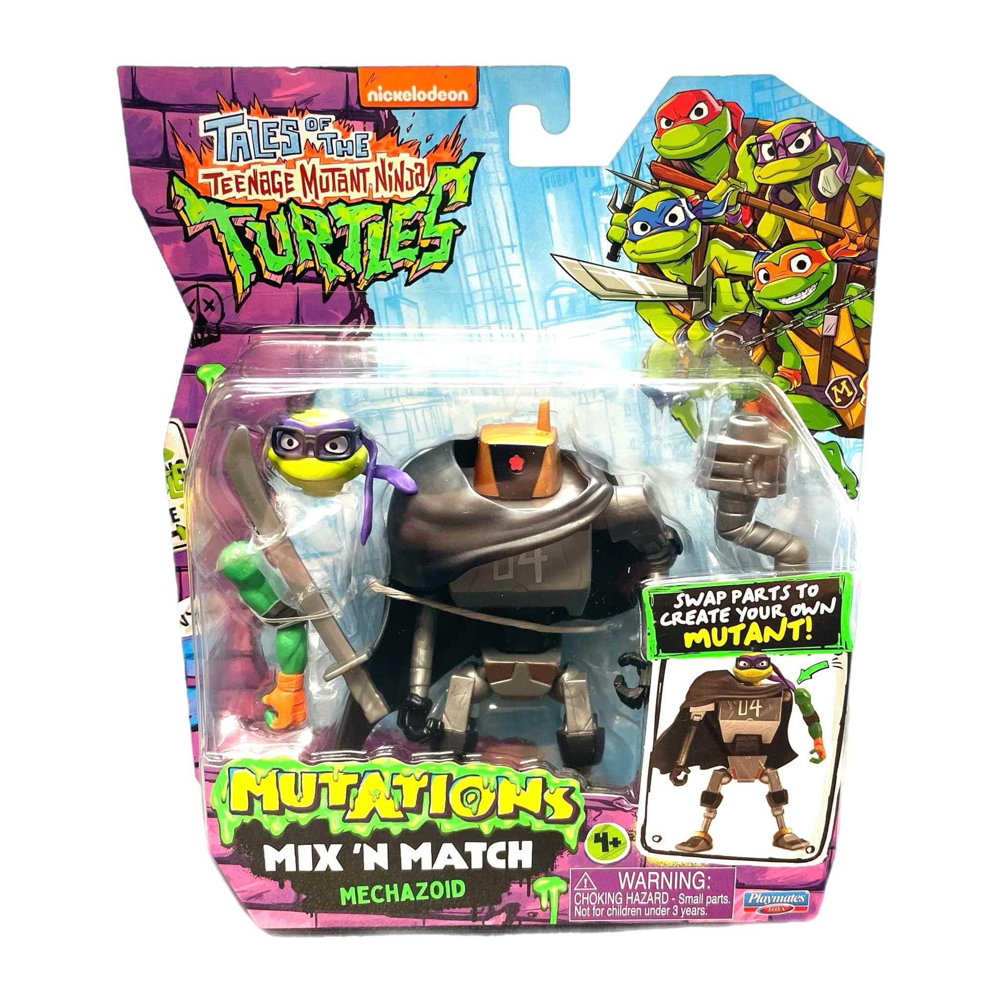 Tales of the Teenage Mutant Ninja Turtles Mix 'N Match Mechazoid Action ...