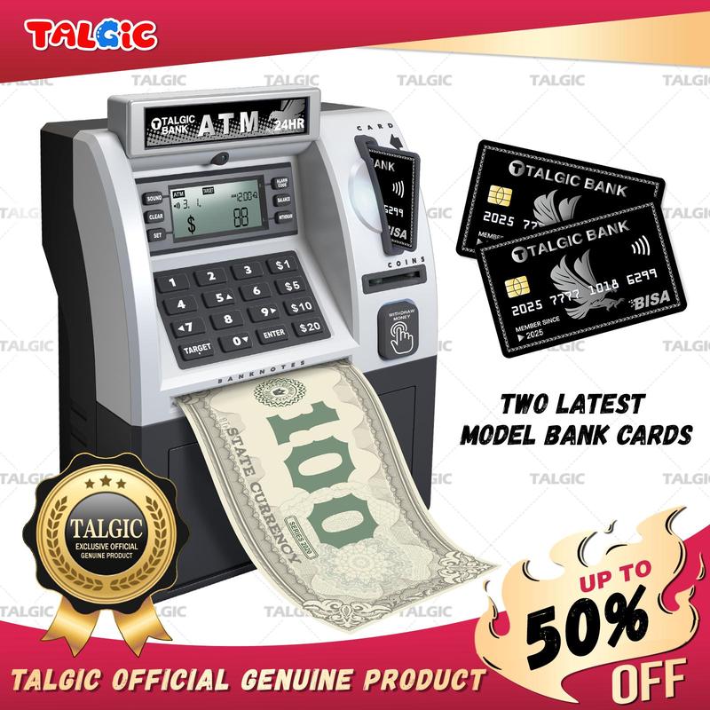 Talgic Kids Piggy Bank ATM Toy, a fun, interactive way to teach kids ...