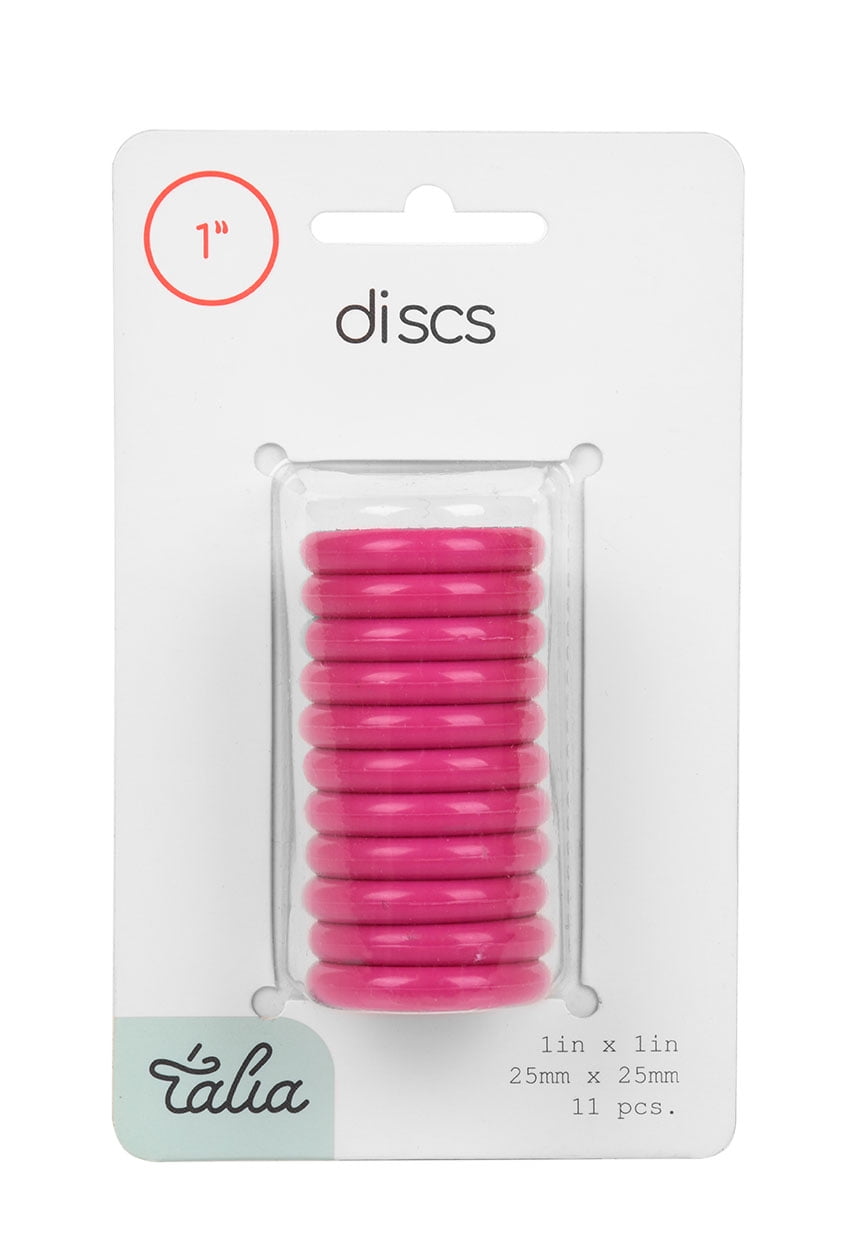Talia Discbound Discs - (99296) (90's Pink, 1inch) - Walmart.com