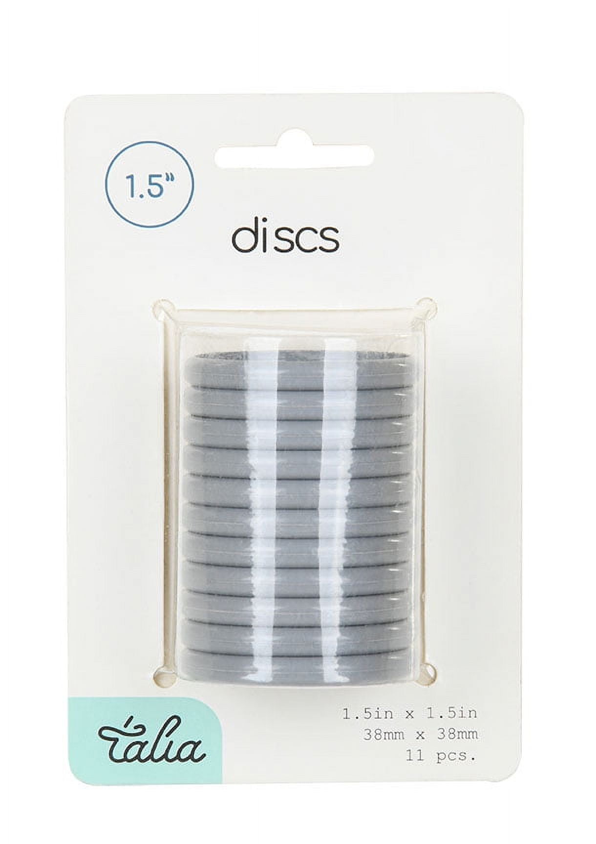 Talia Discbound Discs (Cool Grey, 1.5inch) - Walmart.com