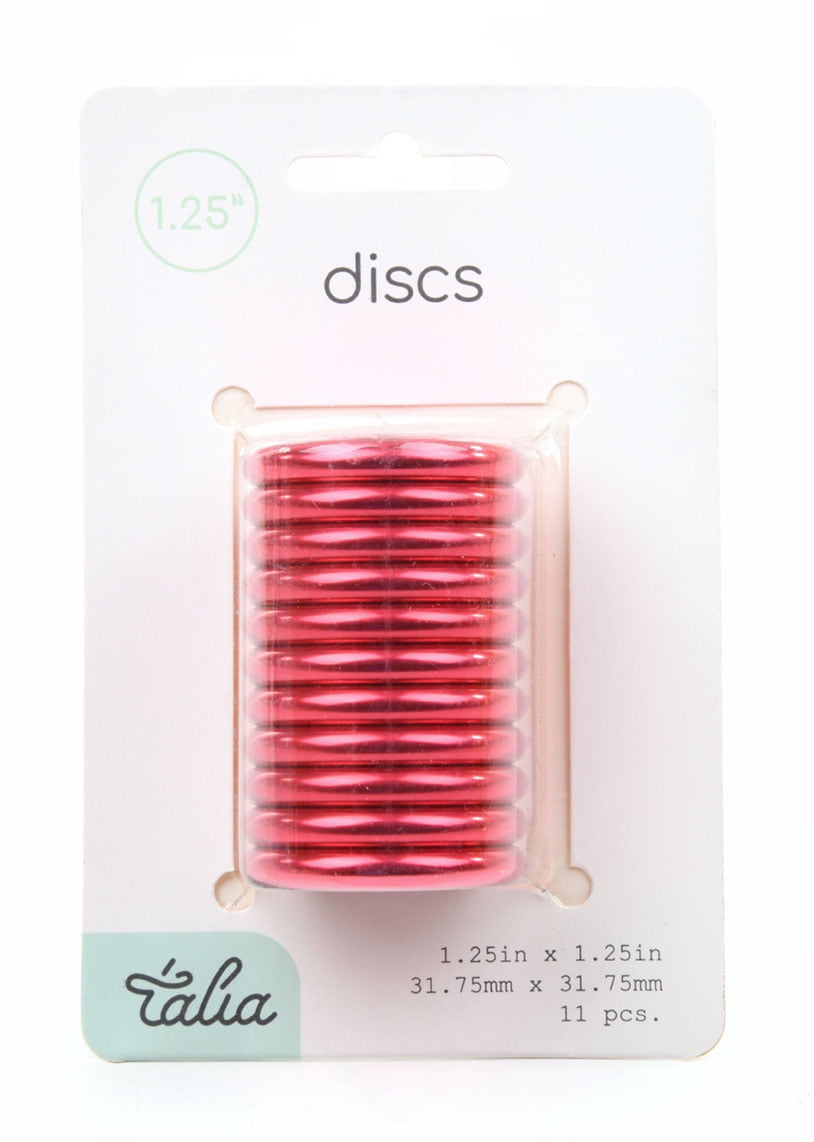 Talia Discbound Discs, Metallic, 11pk (Metallic Red, 1.25inch (175pages ...