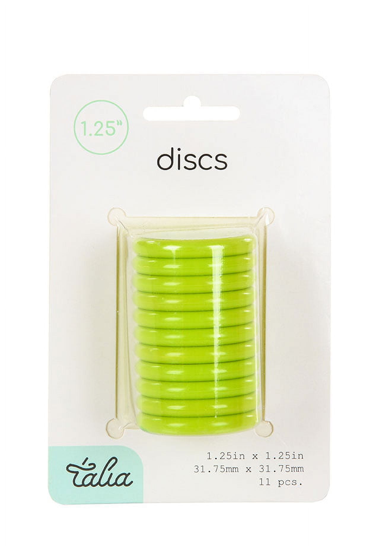 Talia Discbound Discs (Verdant Green, 1.25inch) - Walmart.com