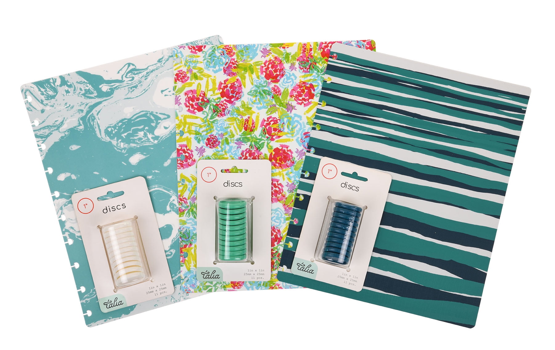 Talia Discbound Discs and Cover Sets (Set 7 (3pk Designs), Midsize Set ...