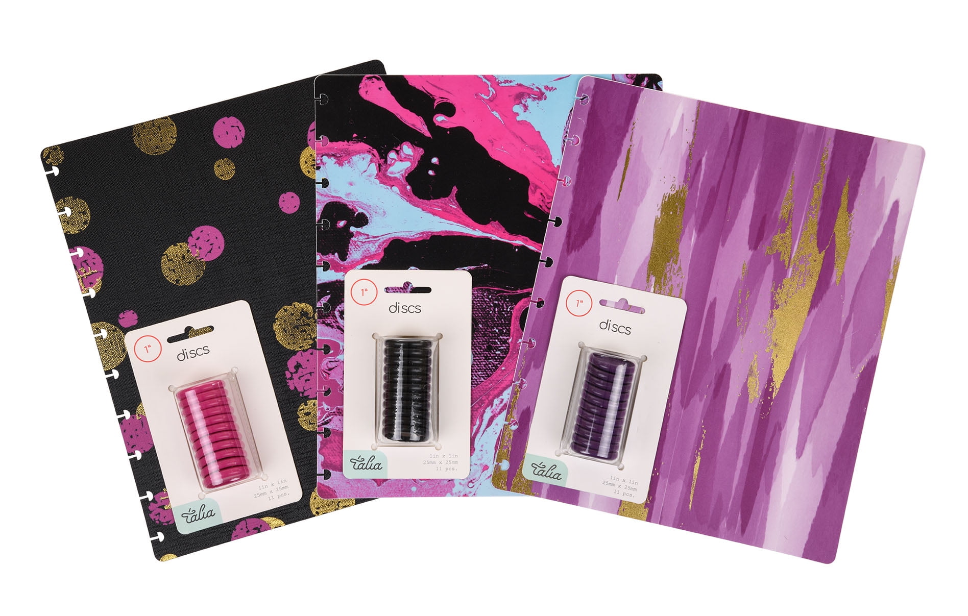 Talia Discbound Discs and Cover Sets (Set 8 (3pk Designs), Midsize Set ...