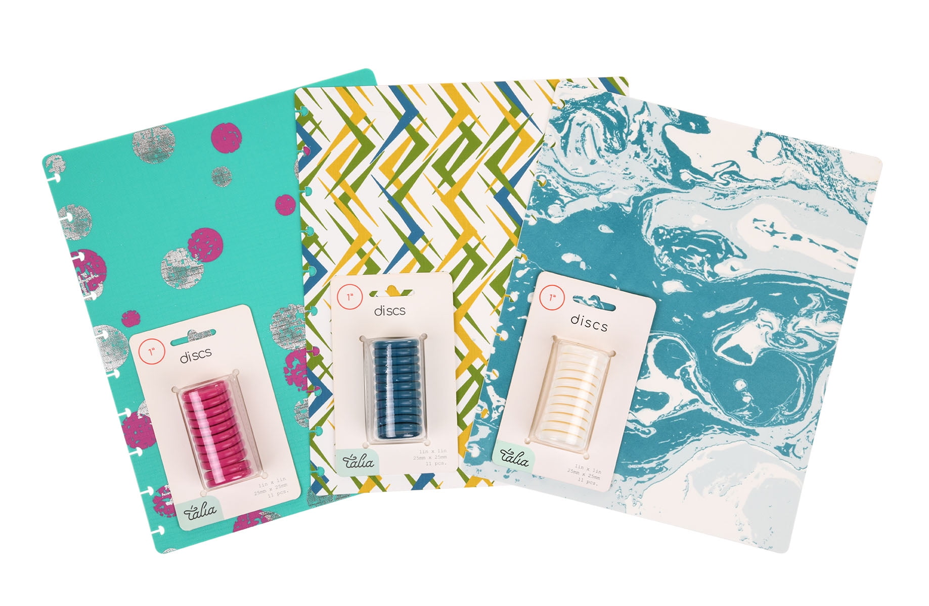 Talia Discbound Discs and Cover Sets (Set 9 (3pk Designs), Midsize Set ...