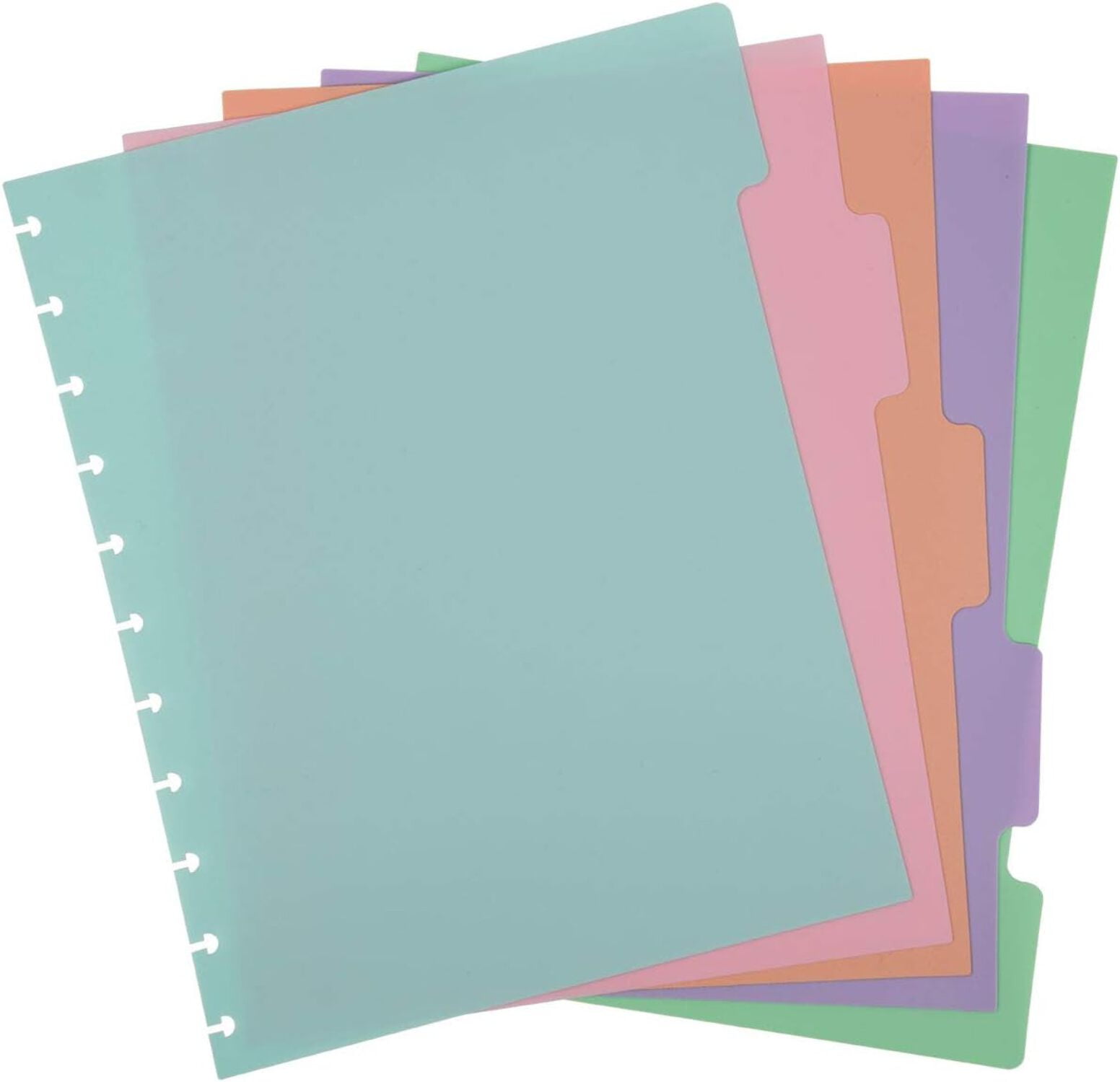 Mintra Talia Refillable Discbound Notebook Dividers - 5 Tab Pastel ...