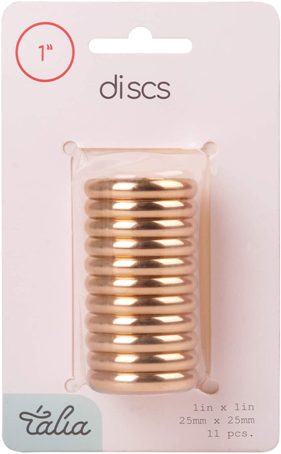 Talia Discbound Metallic Discs-(99286) Gold, 11pk 1inch, 150pages ...