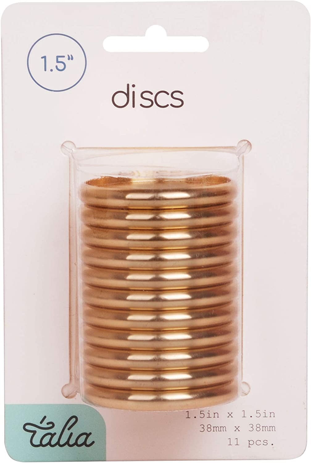 Talia Discbound, Metallic Discs, Gold, 11pk (1.5inch, 200 Pages ...