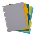 Talia Discbound Notebook Dividers - (5 Tab Classic, Midsize Dividers ...