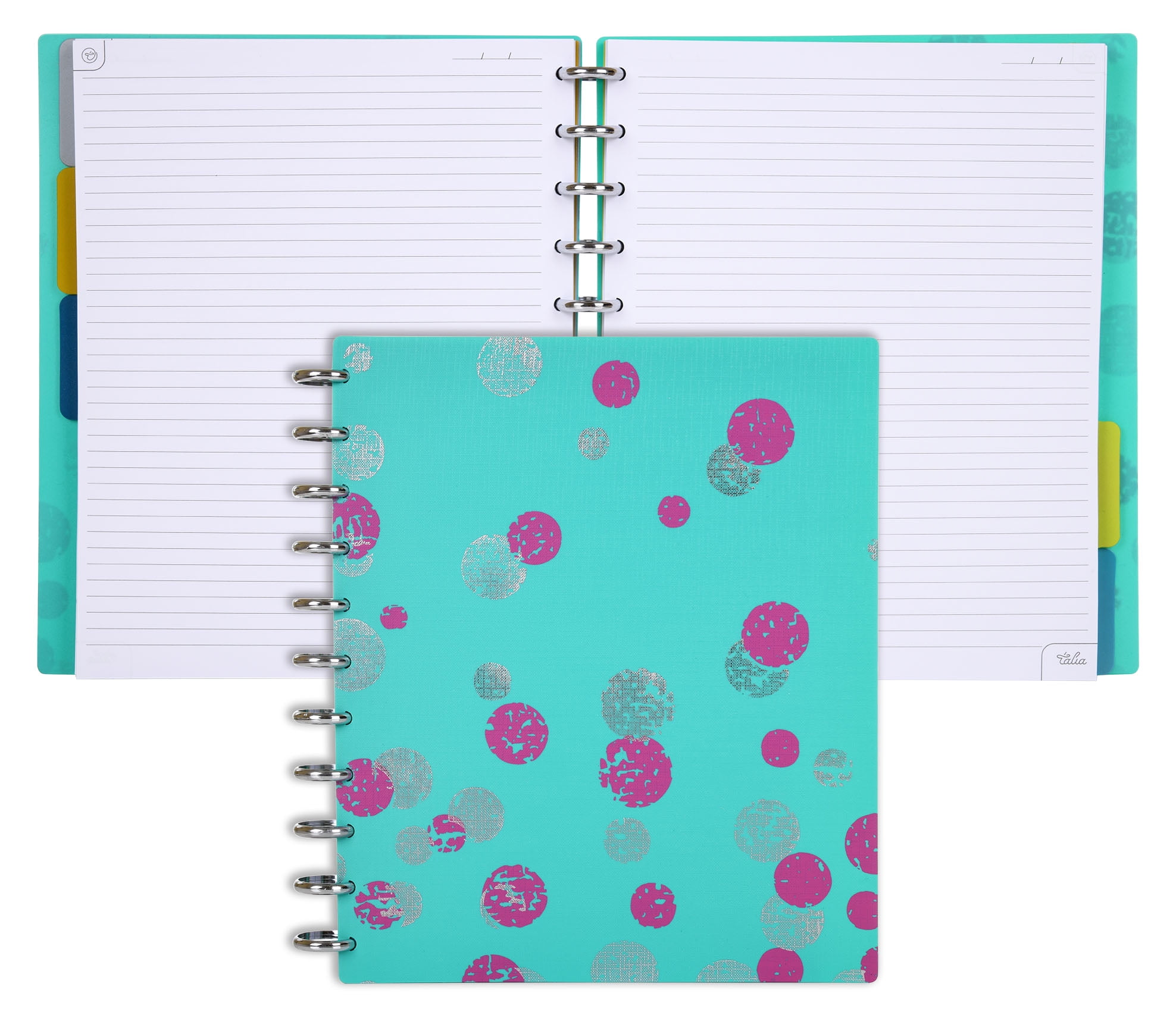 Talia Notebook Planner, Customizable – 03241 (Bounce Taffy /Silver ...
