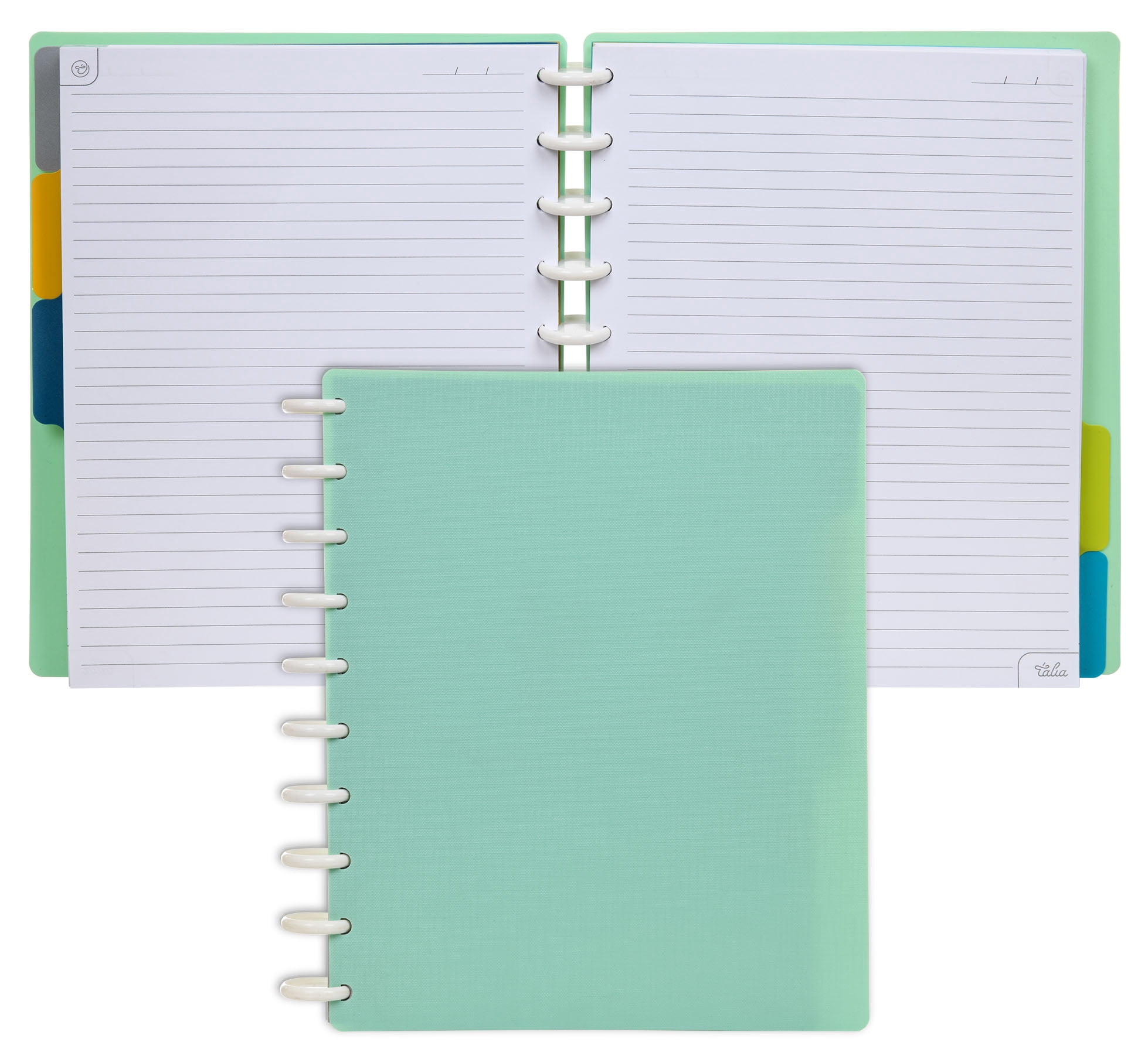 Talia Notebook Planner Customizable – 4119 (Sage Green, Midsize (7.5in ...