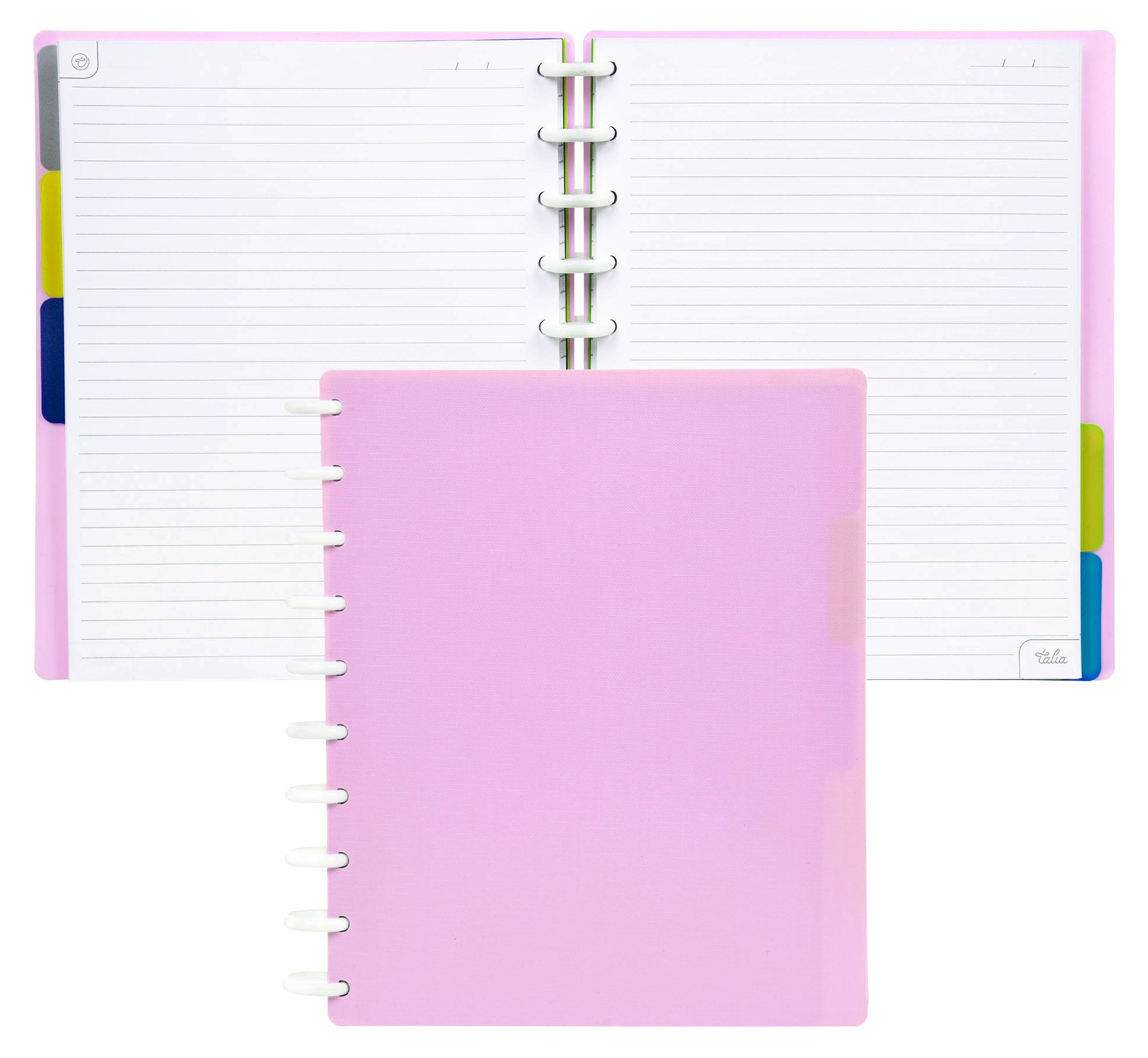 Talia Notebook Planner Customizable – 4121 (Lavender, Midsize (7.5in x ...