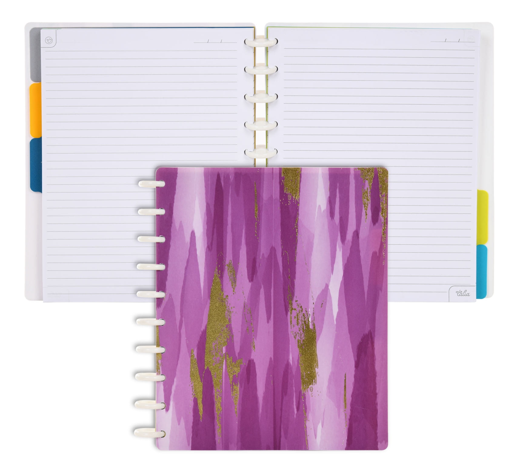 Talia Notebook Planner Customizable – 4135 (Luxe Purple, Midsize (7.5in ...
