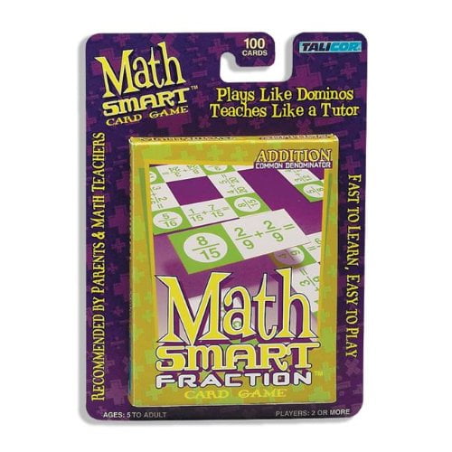 Talicor Math Smart Fraction Addition Common Denominator Math Game ...