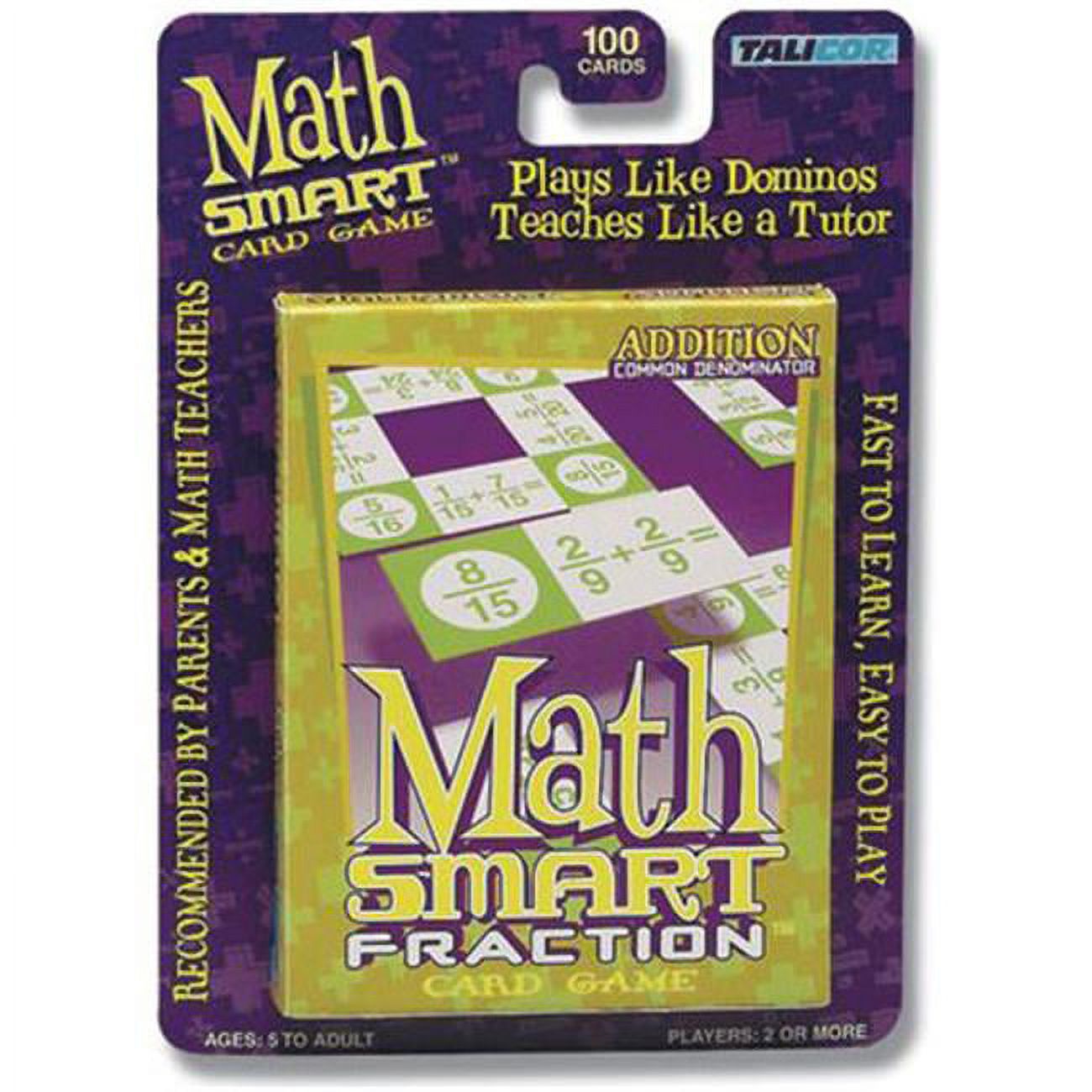 Talicor Math Smart Fraction Addition Common Denominator Math Game ...