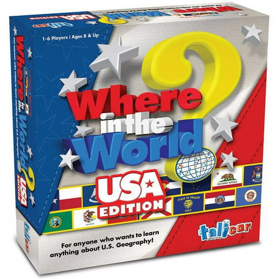 Talicor Where In The World? Game, USA Edition - Walmart.com