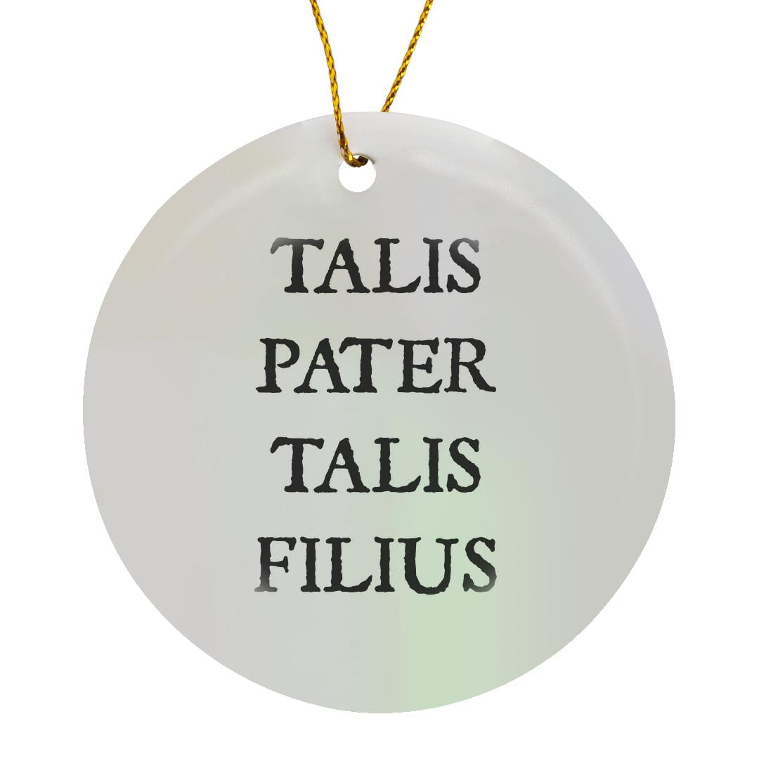 Talis Pater Talis Filius - Like Father Like Son, Circle Porcelain ...