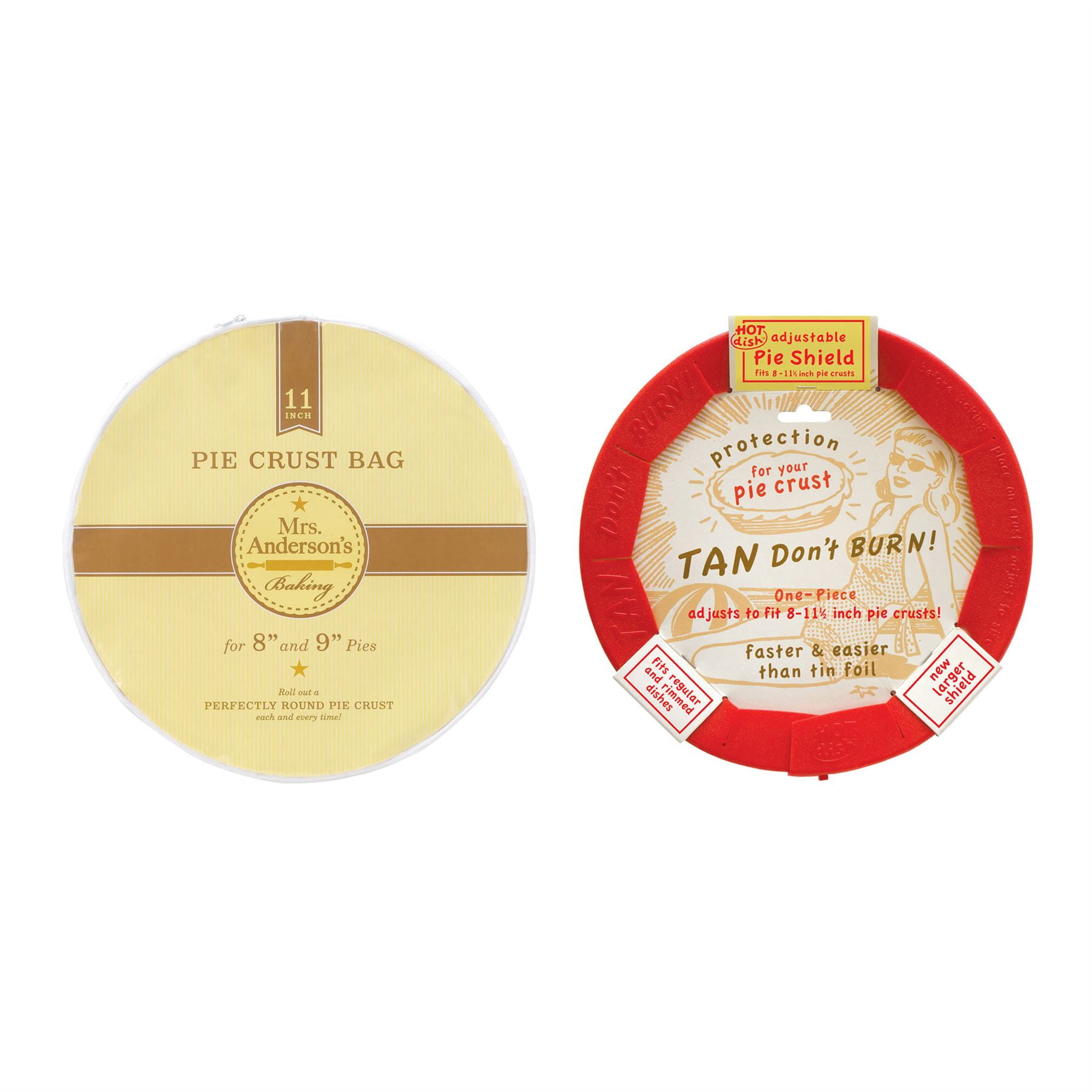 Talisman Designs Pie Baking Set, BPA free, for Making 8-Inch to 11.5 ...