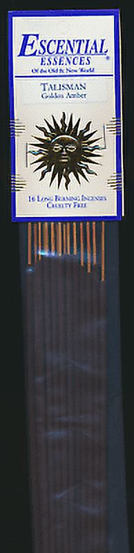 Talisman (Golden Amber), Escential Essences Incense, 16 Long Burning ...