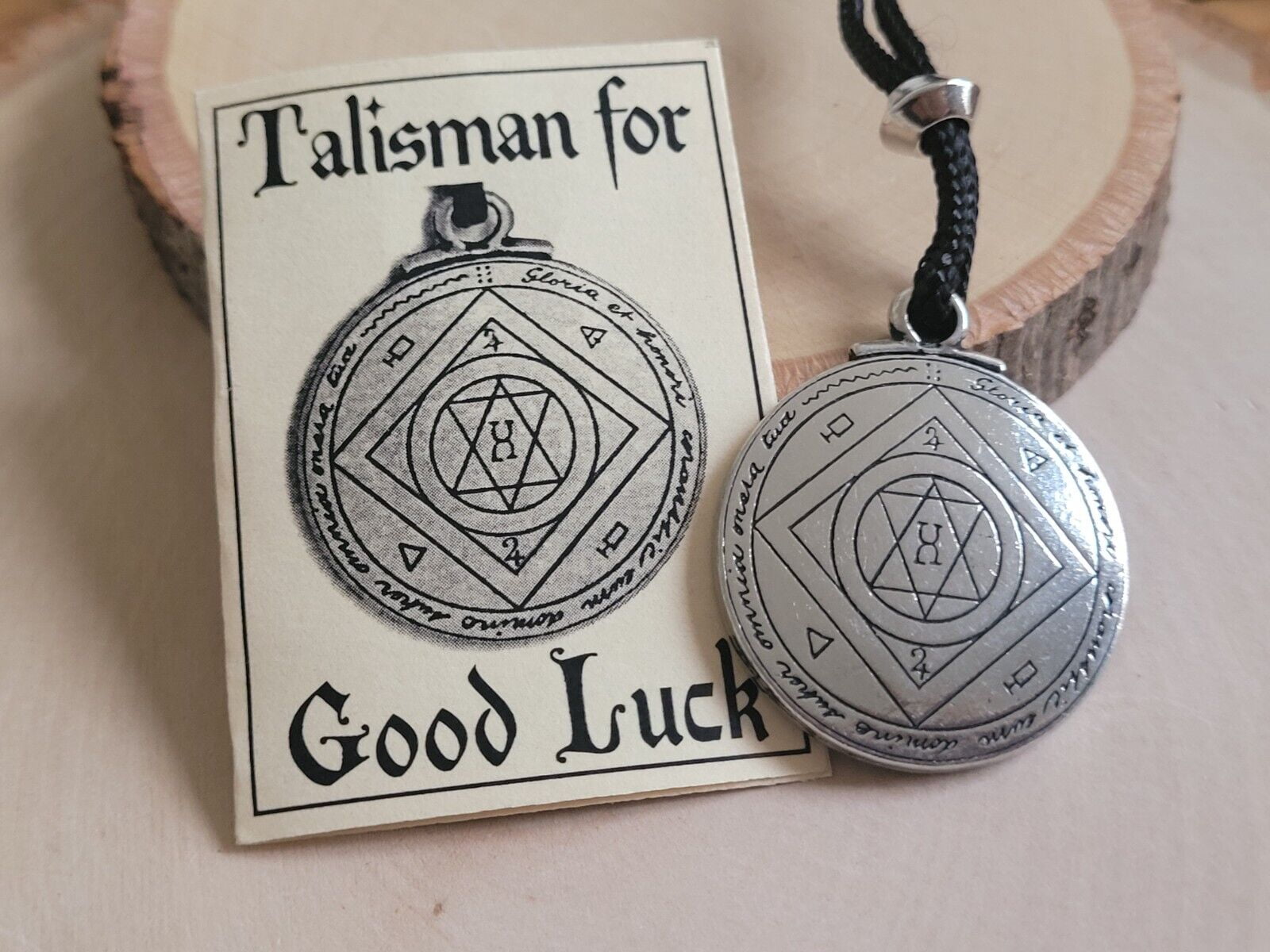 Talisman of Extreme Good Luck Solomon Seal Magic Amulet 1.25" Pendant ...