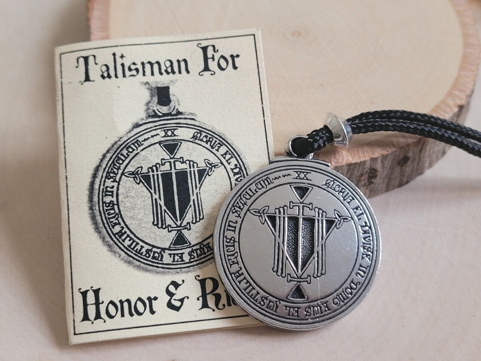 Talisman of Honor Riches Solomon Seal Magic Power Amulet 1.25" Pendant ...